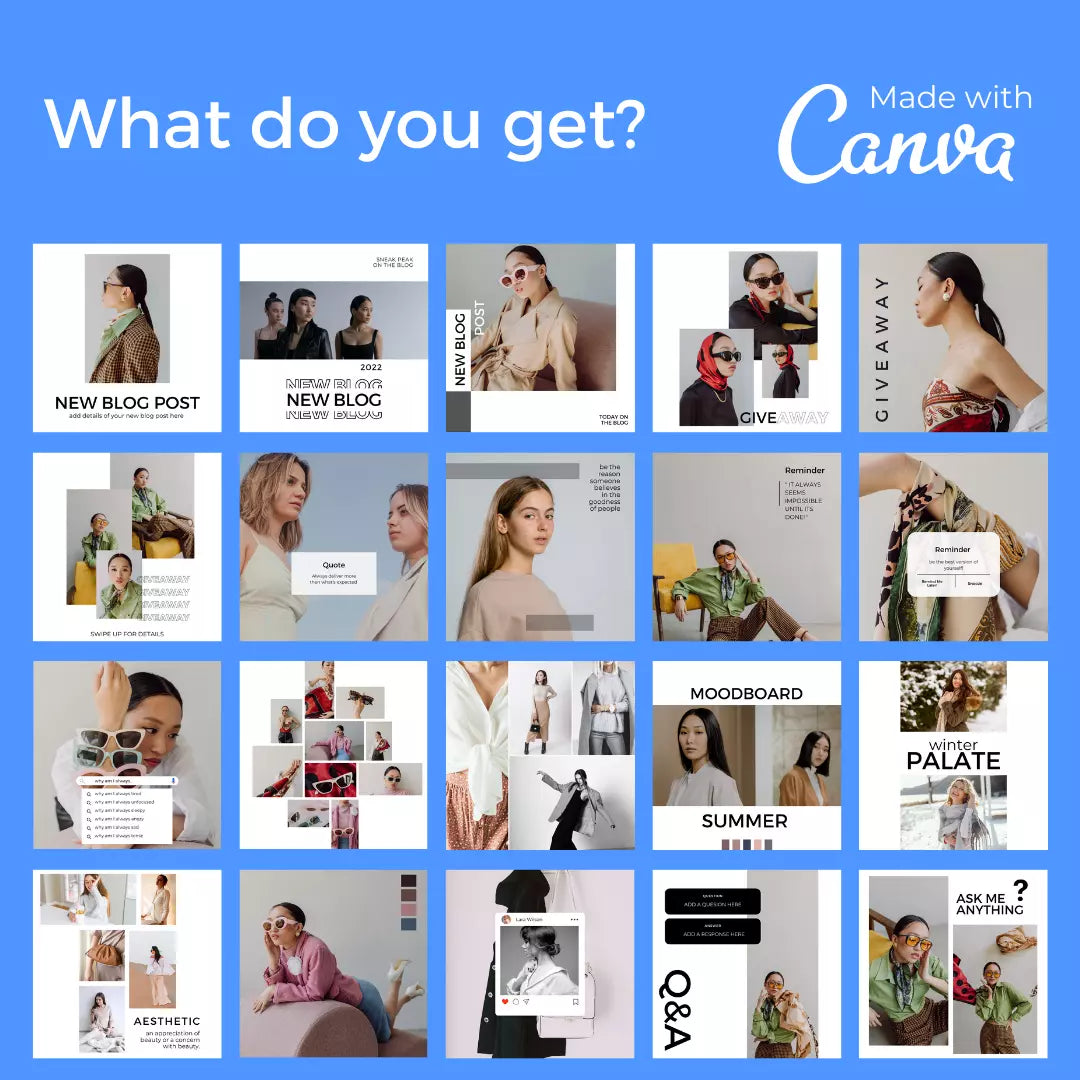 Downloadable Instagram Post 100 Templates – TheCEO.Store