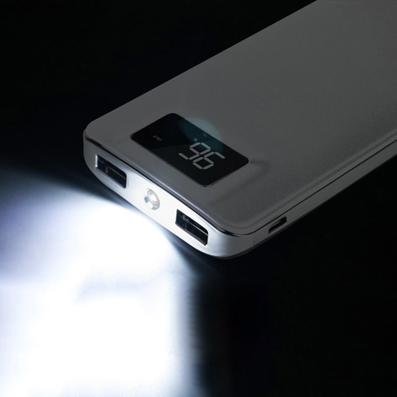 20000mAh External Battery Power Bank Dual USB With LED Flashlight ...