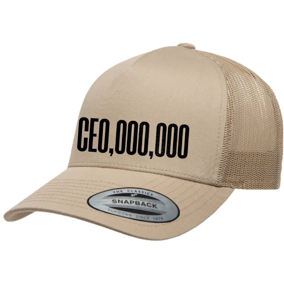 CEO.0000.000 Retro Embroidered Snapback Trucker Hat – TheCEO.Store