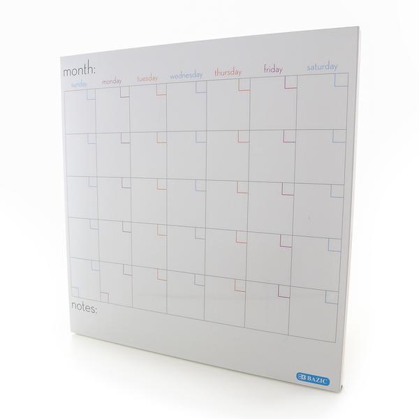 14" x 14" Magnetic Dry Erase Calendar Tile – TheCEO.Store