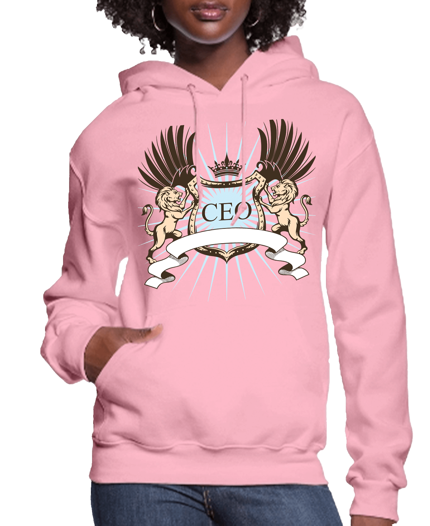 CEO Lion Crest Women’s Hoodie – TheCEO.Store