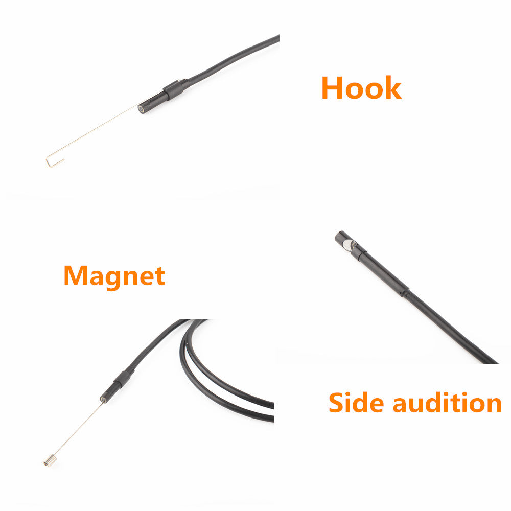 Wifi 6.5ft Endoscope Camera HD720P 8mm Lens USB Camera Cable Wireless ...