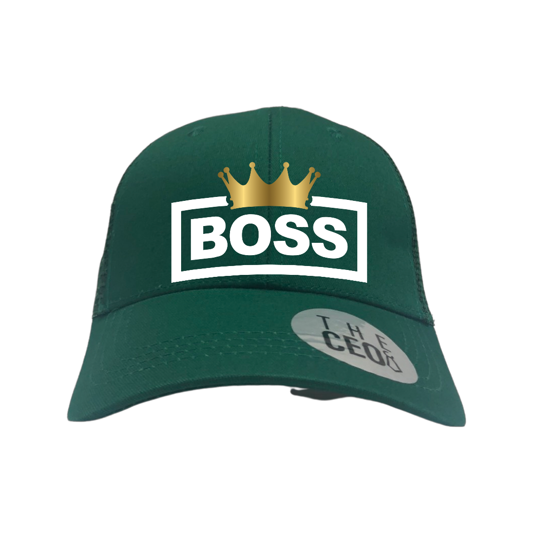 Boss Crown Embroidered Trucker Hat – TheCEO.Store